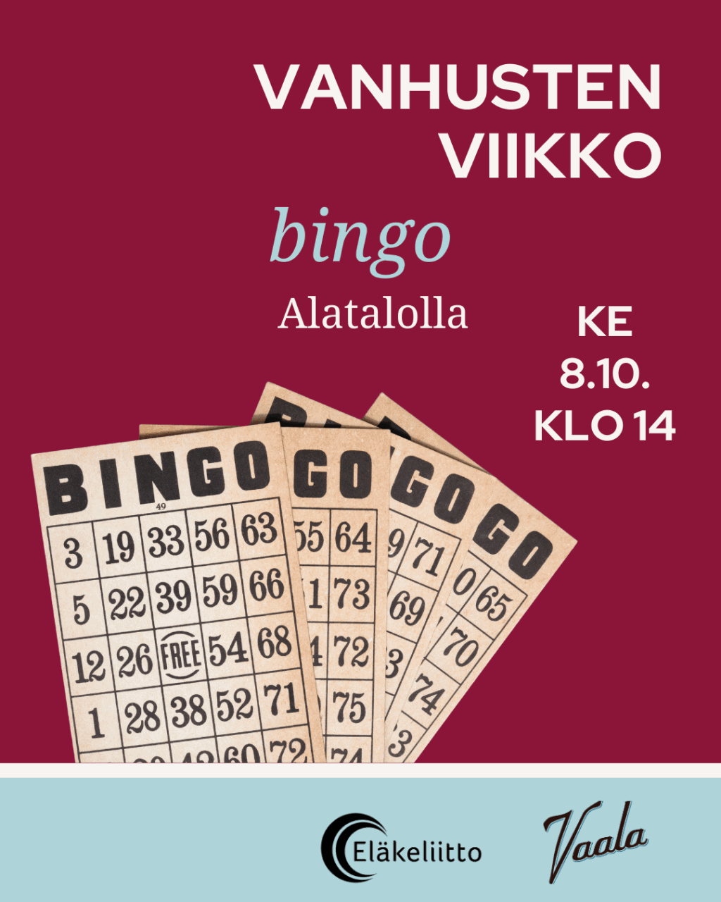 Vanhusten viikon bingo - Vaalan Kunta